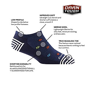 Darn Tough 6074-N-7032-03 Lucky Lady No Show Lightweight Seafoam Small