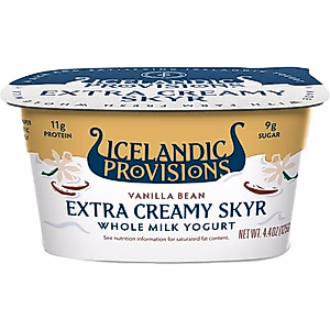 Icelandic Provisions, Vanilla Bean Extra Creamy SKYR, 4.4 Ounce