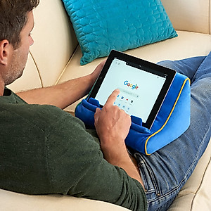 Gifts for Readers & Writers Book Couch iPad Stand | Cushioned Tablet Stand & Book Holder| Reading Pillow for Bed Time | Tablet Lap Rest Cushion | A Fun Gift for Book Lovers