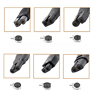 BTYELCT 5V Replacement USB Charger Adapter with Power Cord, Fits for Most Kinds of Electric Hair Clipper, Beard Trimmer, Shaver, Beauty Instrument, Desk Lamp, Purifier (Pack of 8)