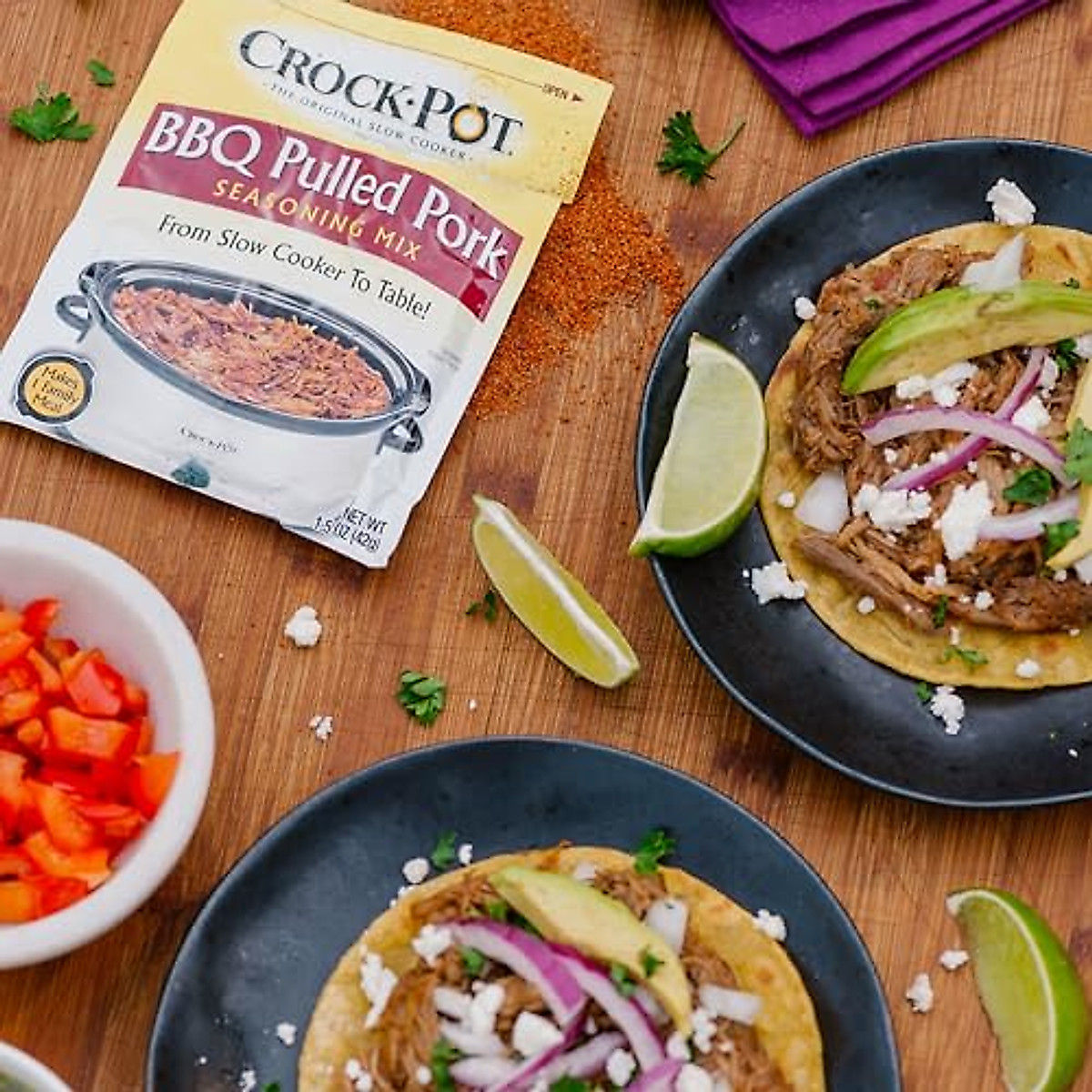 Crock-Pot BBQ Pulled Pork Seasoning Mix, 1.5 Ounce (Pack of 12)