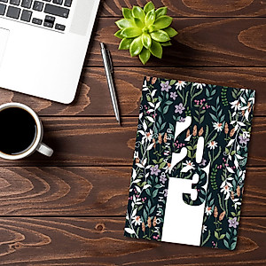 GRC 2023 Monthly Planner, January - December, Floral Calendar & Organizer, 7" x 10", Saddle Stitch Bound