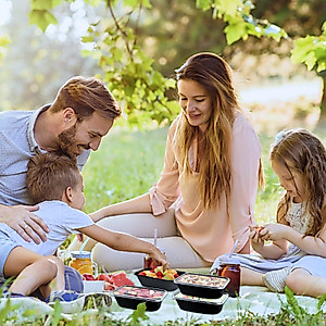 Tiny Meal Prep Containers, 12 oz [50 Pack] - mini Single 1 Compartment Food Meal Prep Containers Reusable, BPA Free Small disposable Food Storage Containers with Lids Microwave Dishwasher Freezer Safe