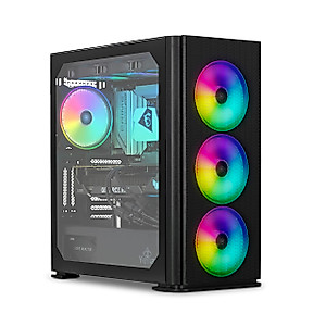 YEYIAN ODACHI Gaming PC Ryzen 9 7900X3D 5.70 GHz Desktop Computers, GeForce RTX 4080 16 GB, 32GB DDR5 5600MHz, 1TB NVMe 4 SSD,VR Ready ARGB,850W Power Supply,Win 11 Home