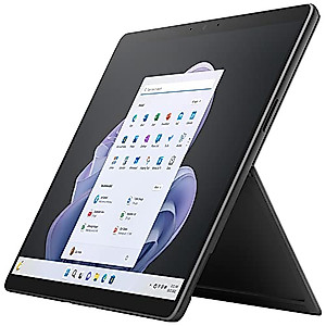 Microsoft QEZ00018 Surface Pro 9 13" Touch Tablet, Intel i5, 8GB/256GB, Graphite Bundle Surface Dock 2 and 1 YR CPS Enhanced Protection Pack