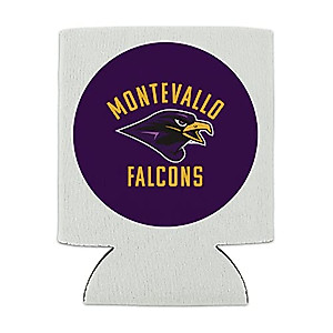 University of Montevallo Falcons Logo Can Cooler - Drink Sleeve Hugger Collapsible Insulator - Beverage Insulated Holder