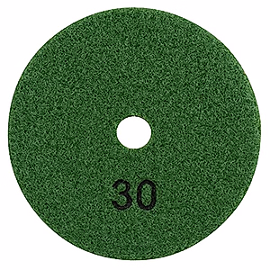 Konfor Diamond Polishing Wet Pads 4 Inch for Grinding Stone Marble Granite Countertop Tiles 10 Pieces Grit 30