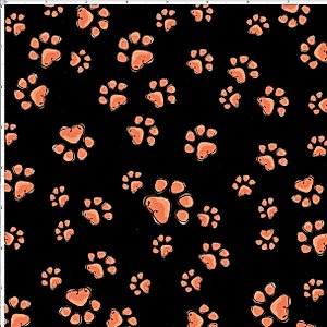 Loralie Designs Fun Paws Black Fabric by The Yard for Quilting