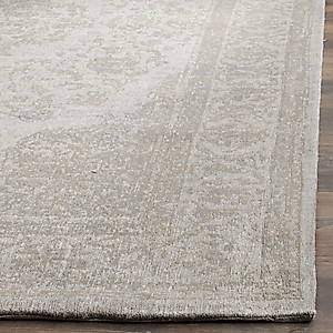 SAFAVIEH Classic Vintage Collection Runner Rug - 2'3" x 12', Beige, Oriental Medallion Cotton Design, Easy Care, Ideal for High Traffic Areas in Living Room, Bedroom (CLV121A)