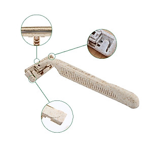 Eco-Friendly Razor | Disposable | Recycled Material | Men & Women Shaving Razor | Twin Blade | Biodegradable Wheat Straw, 50 Count (Pack of 1)