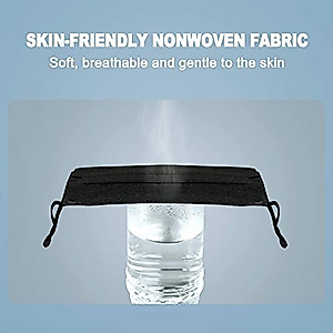 [80 Pcs] Individual Packing Tomorotec Disposable Protective Face Masks (Black)