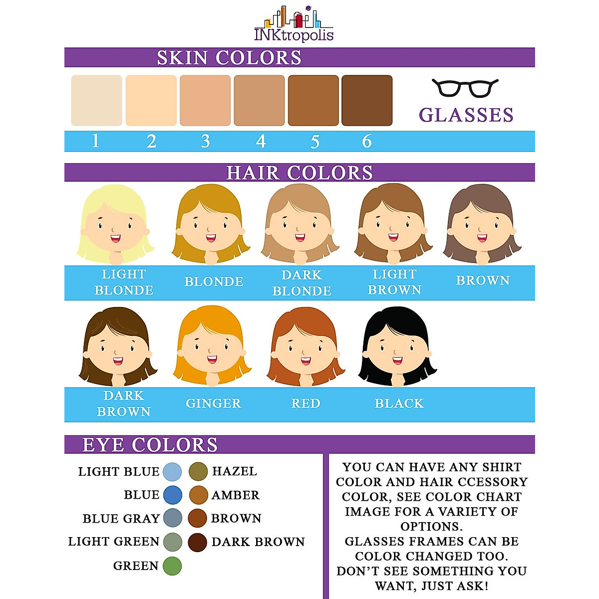 Kids Personalized Plate Set - Mini Me Girl Character - Plate, Bowl, Placemat, Mug - Customize Character