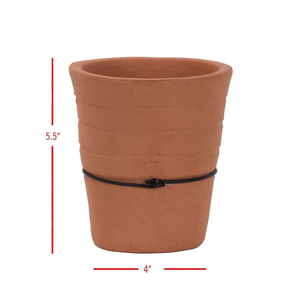 Foreside Home & Garden Terracotta Handmade Votive Candle Holder