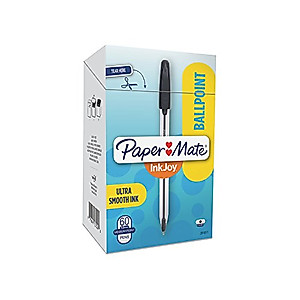 Paper Mate InkJoy 50ST Ballpoint Pens, Medium Point (1.0mm), Black, 60 Count