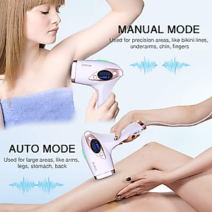 Permanent Hair Removal for Women & Men, IMENE 500,000 Flashes IPL Permanent Hair Removal & Upgrade Ice Compress - Home Use Hair Remover on Bikini line, Legs, Arms, Armpits - More Safe and Comfortable