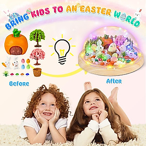 Polkoliye Make Your Own Night Light with Music, 7in Nightlight Project and Birthday Gifts Toys for Girls, Easter Arts and Crafts for Kids Ages 4-12 Years Old