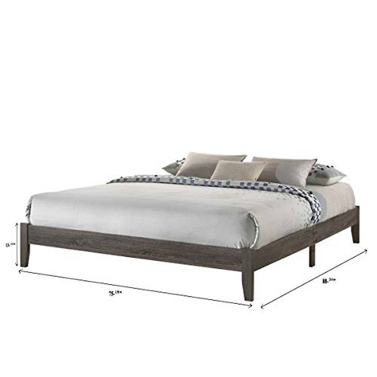 Crown Mark Skyler Platform Bed Frame, California King
