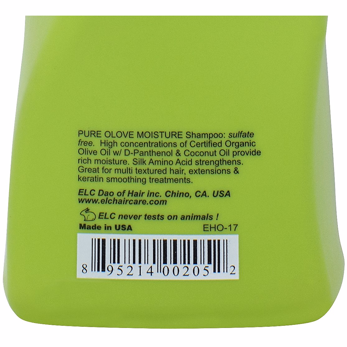 ELC Pure Olove Moisturizing Shampoo (12oz)