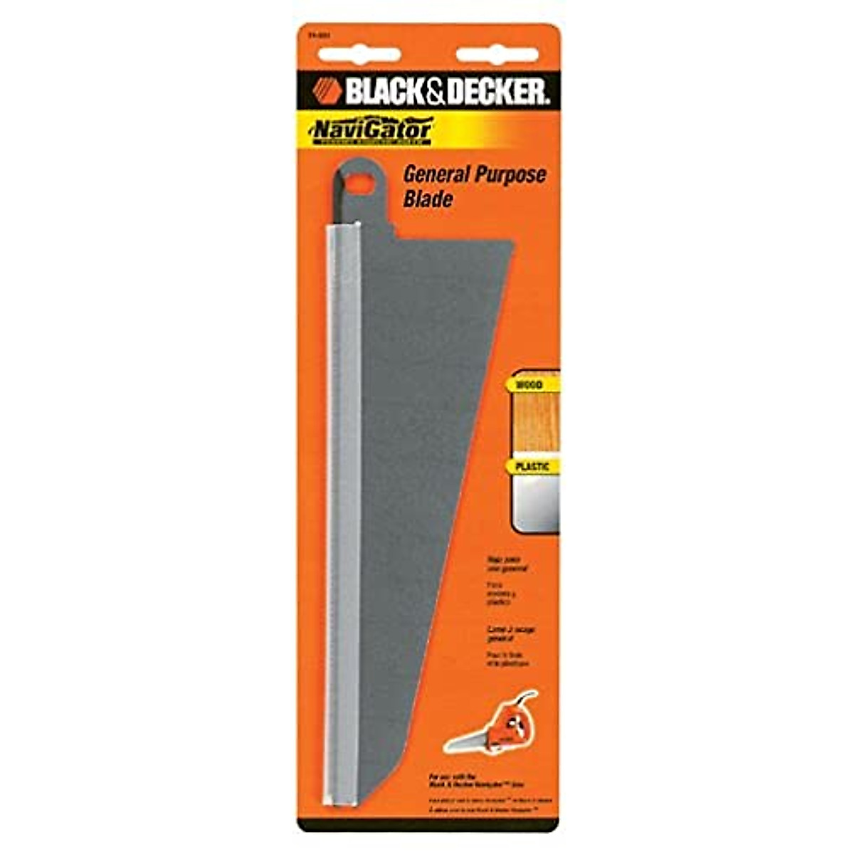 BLACK+DECKER Jig Saw Blade for SC500 Navigator Saw, Wood Cutting (74-591) Large