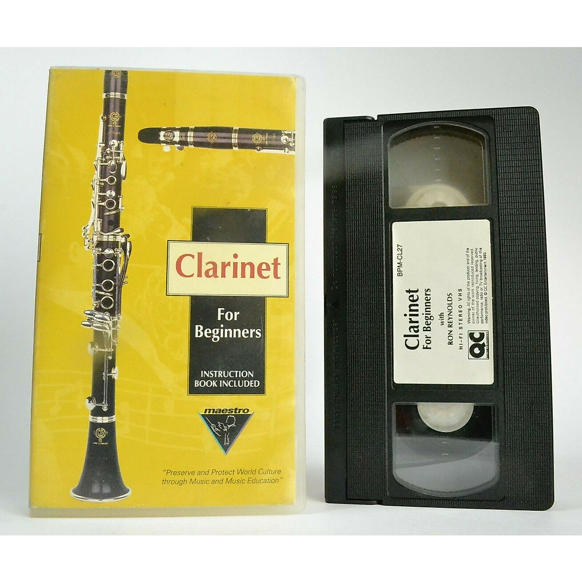 Clarinet For Beginners [Ron Reynolds]: Educational - Music Lessons - Pal VHS
