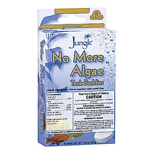 Jungle TB620W Tank Buddies No More Algae Water Clarifier Tablets, 8-Count