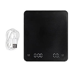 BestAlice Digital Kitchen Scale, 3Kg /0.1g Highly Accurate Digital Food Scale, USB Charging Electronic Coffee Scale LCD Display Switchable G OZ Ml Multifunction Electronic Scale for Home Bar