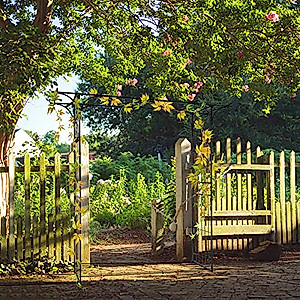 VINGLI Garden Arbor, Arch Archway for Wedding Ceremony Party, Steel Garden Trellis for Plant Climbing, Christmas Garden Decorations Pergola for Garden, Backyard, Lawn