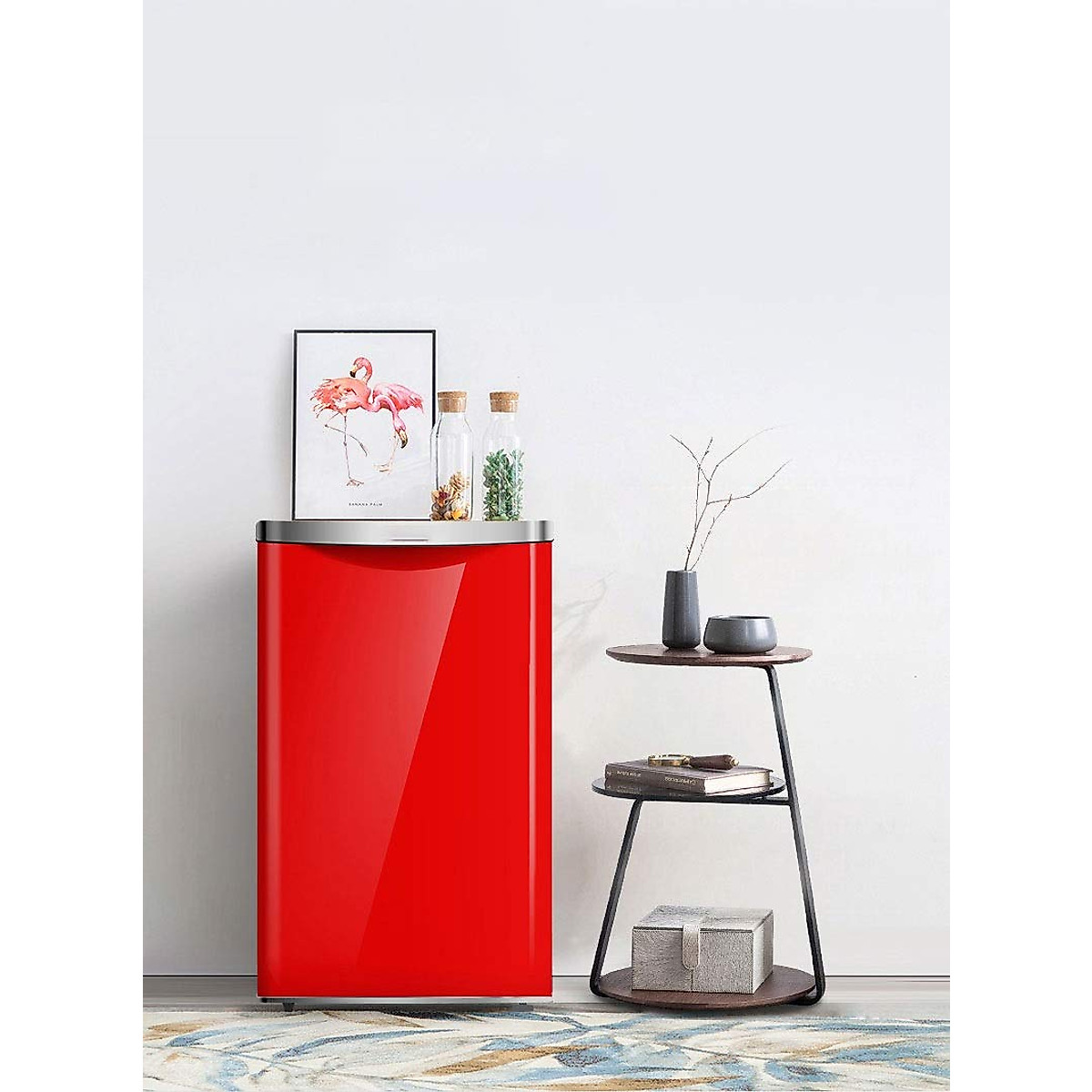 Compact Refrigerator Fresh Freezer 1 Door 72 Liter Compact Cooler Warmer Thermoelectric Mini Fridge for Bedroom Office Car Dorm Kids Cosmetics - Portable Can Cooler Skincare Fridge