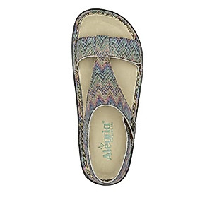Alegria Womens Kerri Woven Wonder Leather Sandal 8-8.5 M US