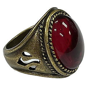 costumebase THE SHADOW RING STAINLESS STEEL Prop Replica Agent (US Sz 12)