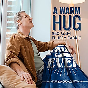 InnoBeta Pappy Gifts, Gifts for Grandpa, Throw Blanket for Grandfather, Presents from Granddaughters Grandsons for Christmas, Birthday, Father's Day - 50" x 65" Best Pappy Ever