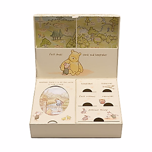 Happy Homewares Winnie The Pooh Keepsake Box with Drawers and Map of Hundred Acre Wood - Officially Licensed