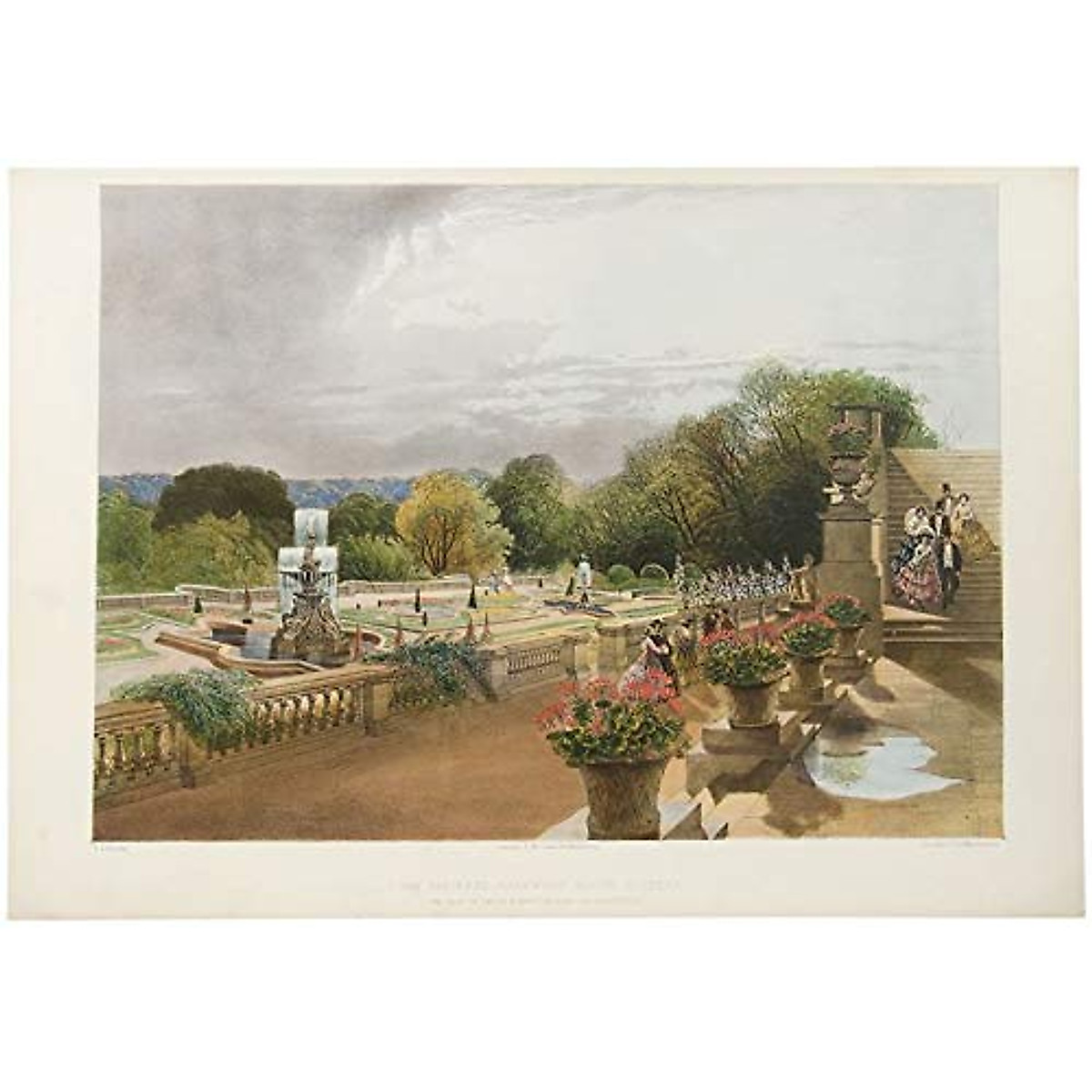 The Parterre, Harewood House, Nr. Leeds. The Seat of the Rt. Honble. The Earl of Harewood