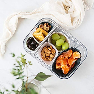 The Silicone Kitchen Reusable Silicone Baking Cups - Non-Toxic, BPA Free, Dishwasher Safe ((White, Navy, Sage Green, Dusty Blue), Standard)