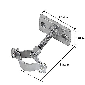 Lily's Home Bar Wall Mount Single Wine Bottle Display Holder, Industrial Design with Mounting Hardware, Works with Wine or Liquor Bottles, Silver Finish (4-1/2” x 1-3/8” x 2-3/4”)