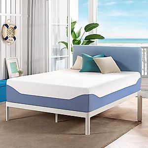 Mellow 14 Inch Cooling Gel-Infused Memory Foam Bed Mattress, Medium Firm Sleep and Breathable Fabric Cover, Twin , Mattress In A Box