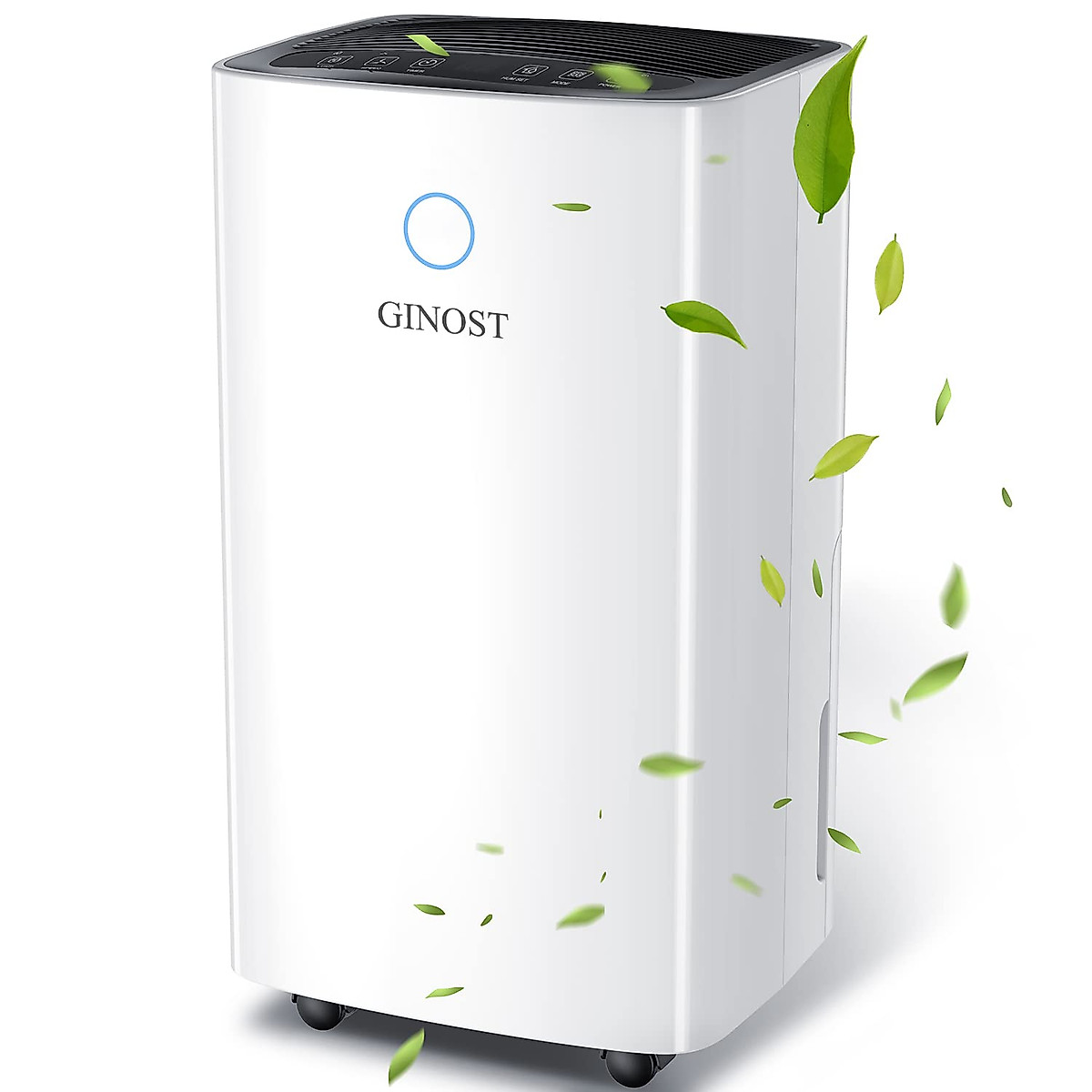 Dehumidifier for Home and Basements 25 Pints for 1500 Sq.Ft, 68oz(0.53gallon) Water Tank Capacity with Drain Hose, Intelligent Humidity Control, Childlock, Laundry Dry