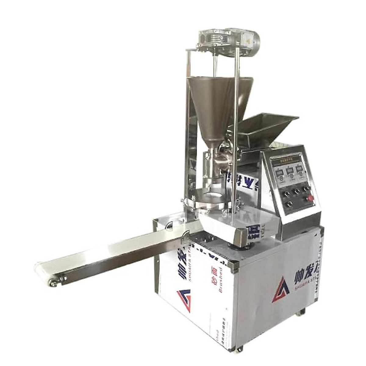 Koalalko Automatic Commercial Baozi Soup Dumpling Machine with 4 molds,Steamed Stuffed Bun Machine,Meat Pie Making Machine-3 Speed Can Be Adjustable,Food Grade Stainless Steel