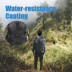 Zavothy 35L Hiking Backpack Men Small Camping Backpack for Women Waterproof Hiking Daypacks Lightweight Travel Backpack Carry On Black