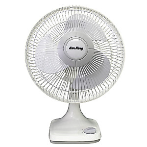 Air King 9102 12-Inch 3-Speed Oscillating Table Fan