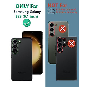 FNTCASE for Samsung Galaxy S23 Case : with Belt-Clip Holster & Kickstand Heavy Duty Rugged Shockproof Protective Phone Shell | Military Grade Protection Durable Cover for Galaxy S23 - Black