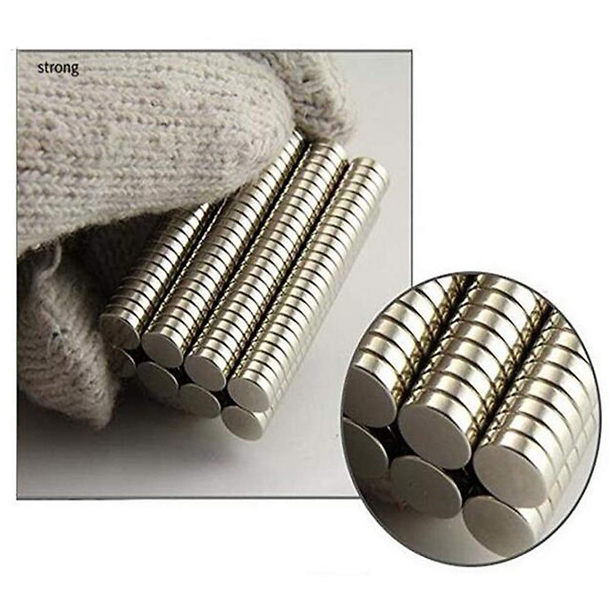 100 Pieces 7x2mm Tiny Small Multi-use Refrigerator Magnets for Refrigerator Science Crafts Projects