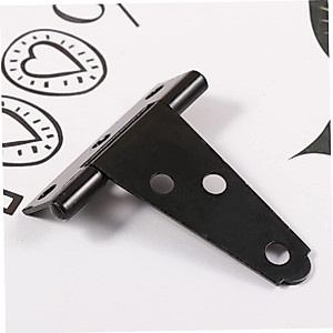 SEWOART T Hinges for Furniture 4PCS 2 Inches Heavy Duty T Hinge Zinc Coating Door Hinges Black Easy Install
