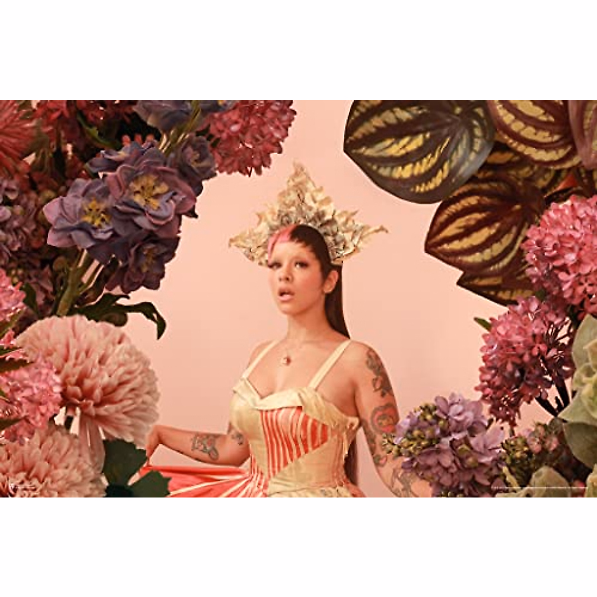 Melanie Martinez Poster Flower Crown Photo MM3 Crybaby Detention K-12 Album Art Music Songs Merch Merchandise Soap Pacify Her Dollhouse Aesthetic Cool Wall Decor Art Print Poster 12x18
