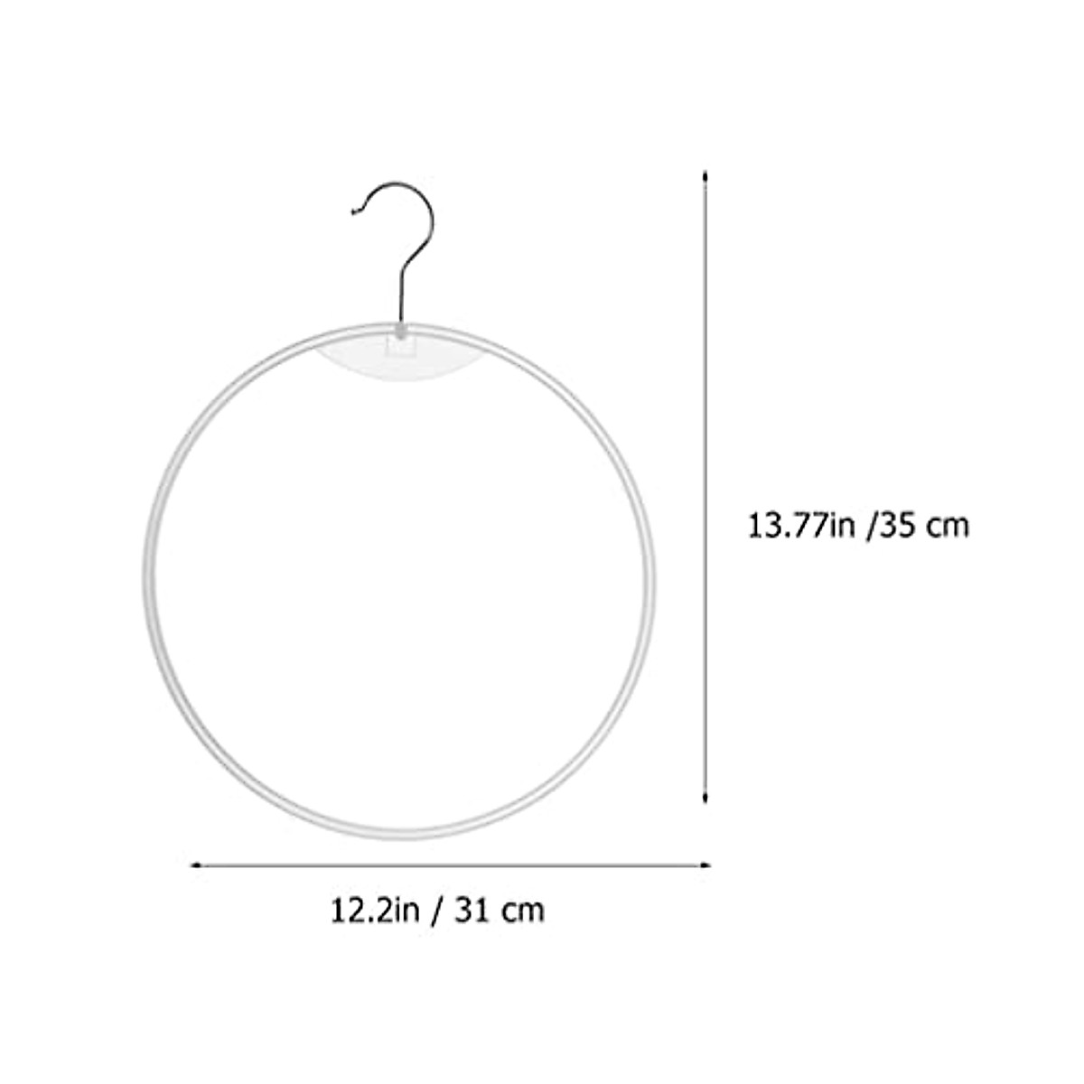 DOITOOL 10pcs Bikini Hangers Thong Underwear Display Ring Hanger Round Circle Bikini Swimwear Lingerie Brief Display Hoop Rack with Hook 31cm