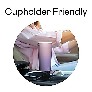 Corkcicle Travel Tumbler, Insulated Water Bottle with Lid, Spill Proof for Wine, Coffee, Tea, and Hot Cocoa, Ombre Fairy, 24 oz