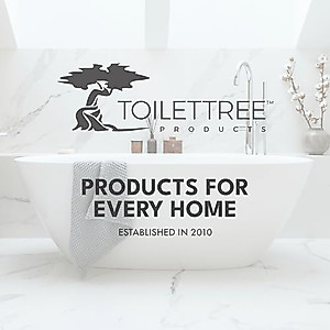 ToiletTree Products Modern Deluxe Freestanding Toilet Brush and Plunger Combo (Stainless Steel, Brush and Plunger Combo Set 4.5” x 9.75” x 18.5")