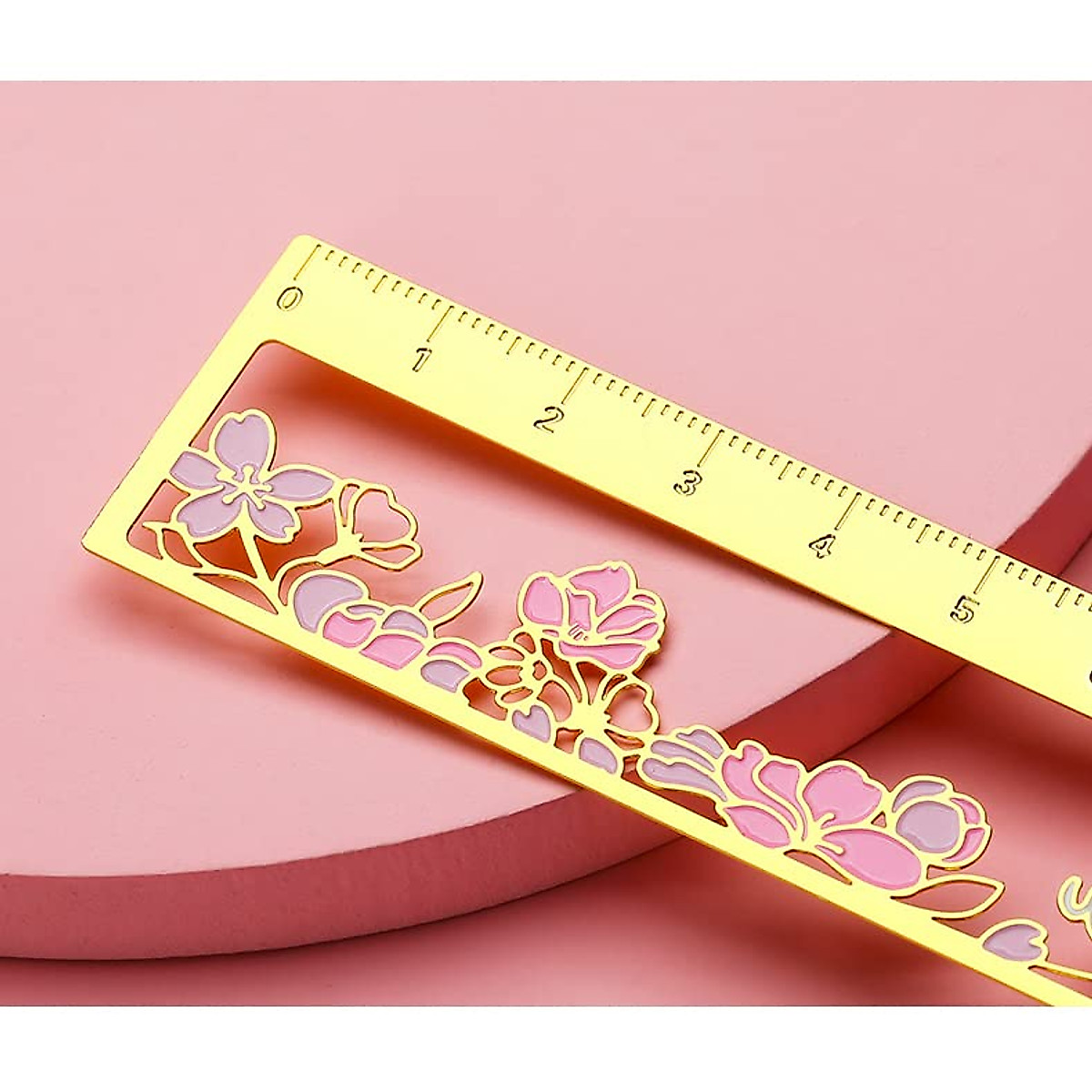 1 Pcs Oriental Classical Aesthetics Metal Scale Bookmark Ruler Art Bookmark for Students Reading Thanksgiving Christmas Birthday Gifts, Women and Girl Readers