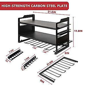 JUJULY Power Tool Organizer Wall Moun 5 Drill Holdert,Garage Heavy Duty Floating Tool Organization And Storage For Workshop Shelves
