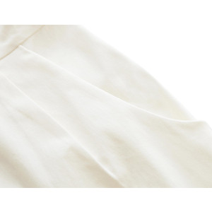 MUXXN Ladies 3/4 Sleeves Knee Length Mock Neck Formal Wear to Work Pencil Dress Off White M